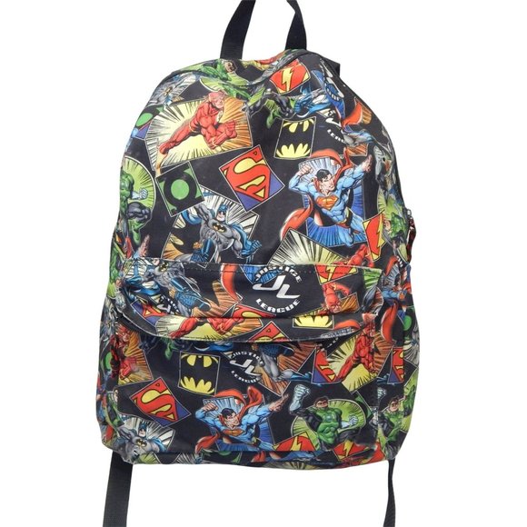 DC Comics | Other | Vintage Justice League Superhero Backpack 2 Pocket ...